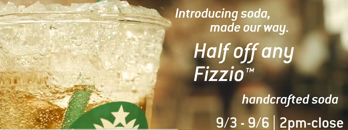 Starbucks: 50% Off Fizzio Handcrafted Sodas! « Darlene Michaud