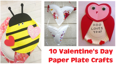 Crafty Inspirations – 10 Valentine’s Day Paper Plate Crafts for Kids of ...