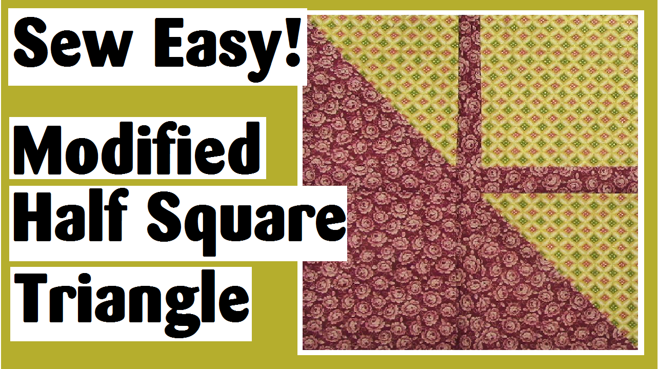 Modified Half Square Triangle – Easy Quilt Block Tutorial plus Digital ...