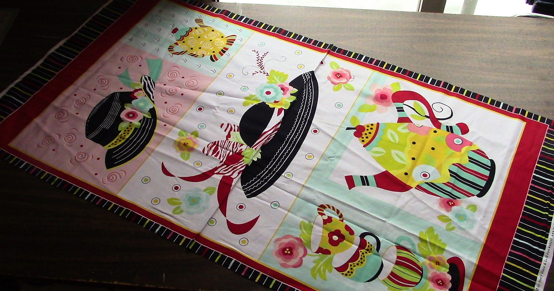 Fabric Frenzy – Tea Party Panel (FF-025) « Darlene Michaud