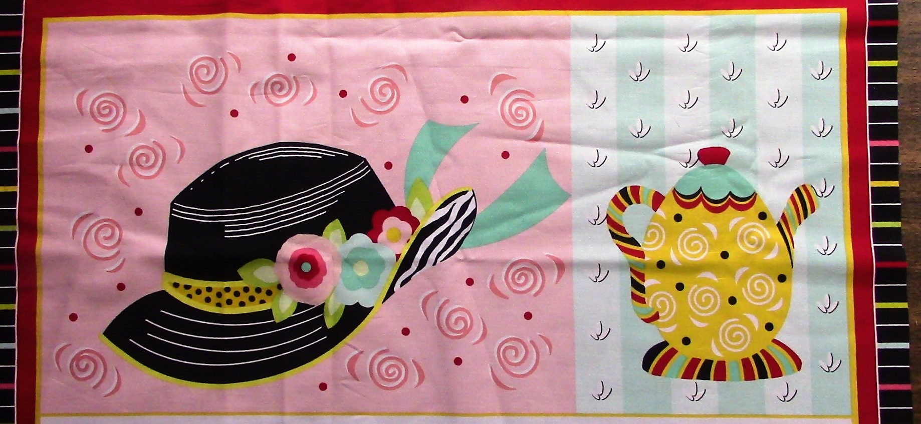 Fabric Frenzy – Tea Party Panel (FF-025) « Darlene Michaud