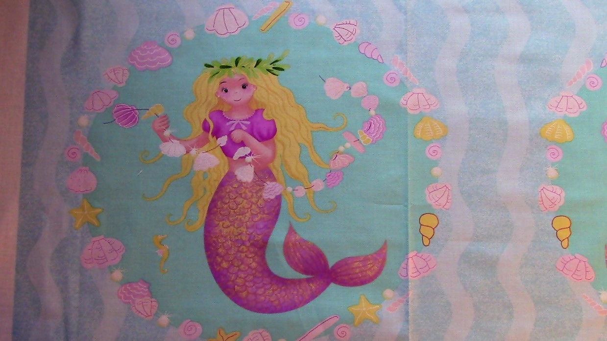 Fabric Frenzy – Mermaid Panel with 6 Quilt Labels (FF-023) « Darlene ...