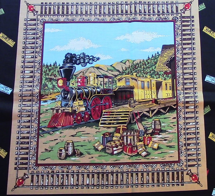 Fabric Frenzy #17 – Trains Panel (FF17-37) « Darlene Michaud