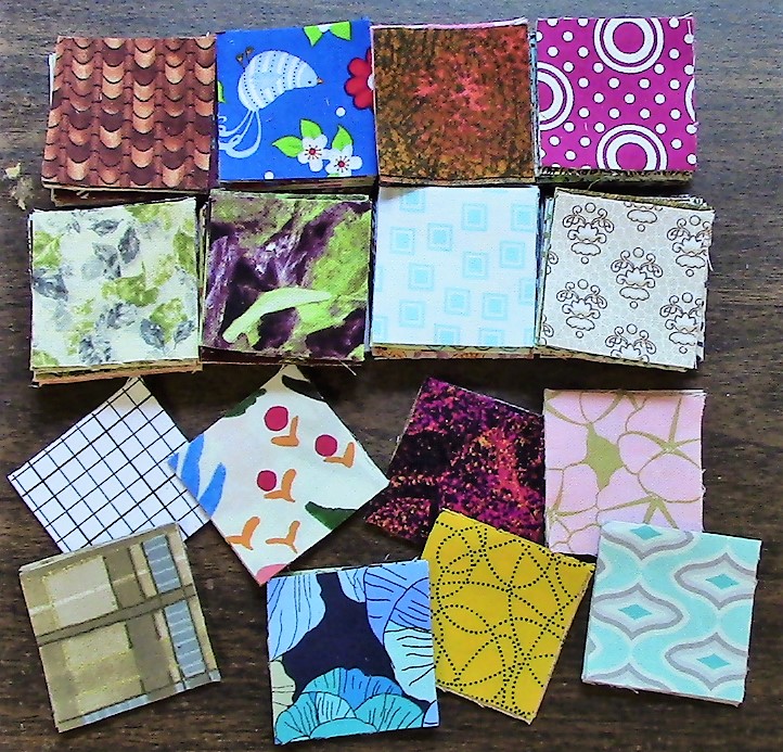320 Rotary Cut 2″ Squares – Mixed Prints (1832) « Darlene Michaud