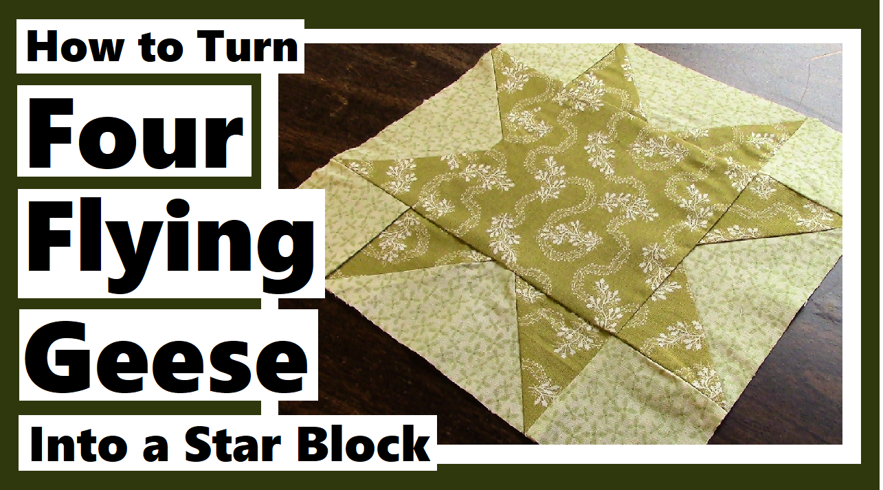 How to Turn 4 Flying Geese Into an 8 Point Star Quilt Block « Darlene ...