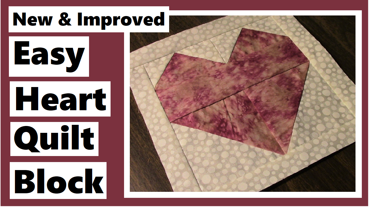New & Improved Easy Heart Quilt Block Tutorial « Darlene Michaud