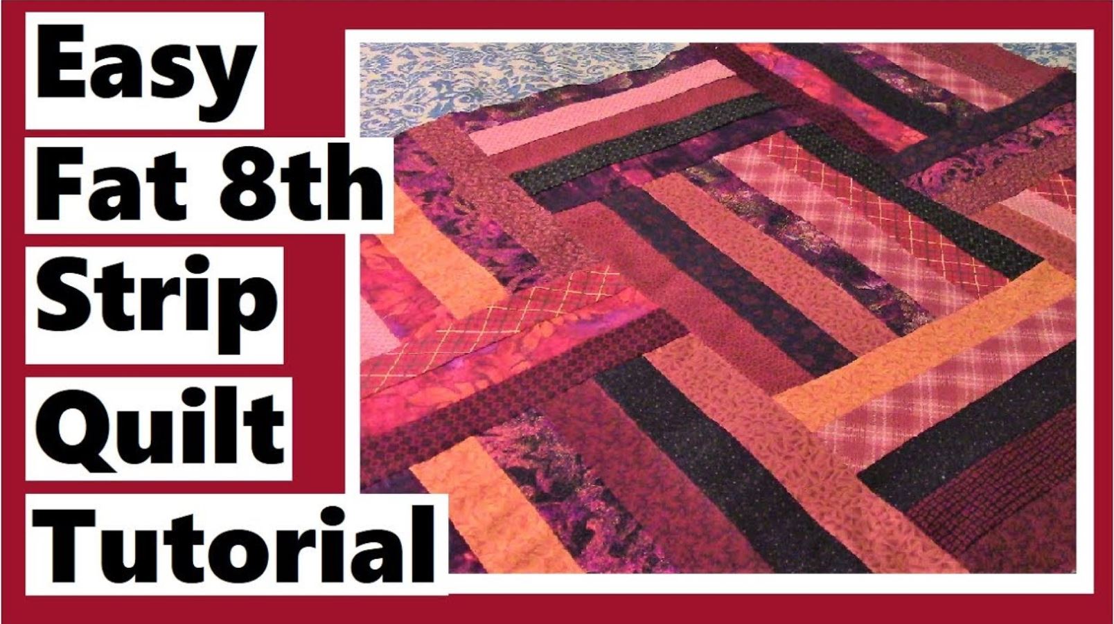 Blast From the Past – Easy Fat 8th Strip Quilt Tutorial « Darlene Michaud