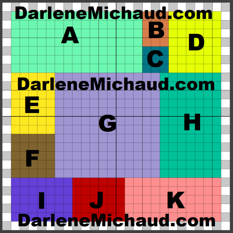 Easy Scrappy Quilt – Diagram and Sizes – Quilt Along with Darlene ...