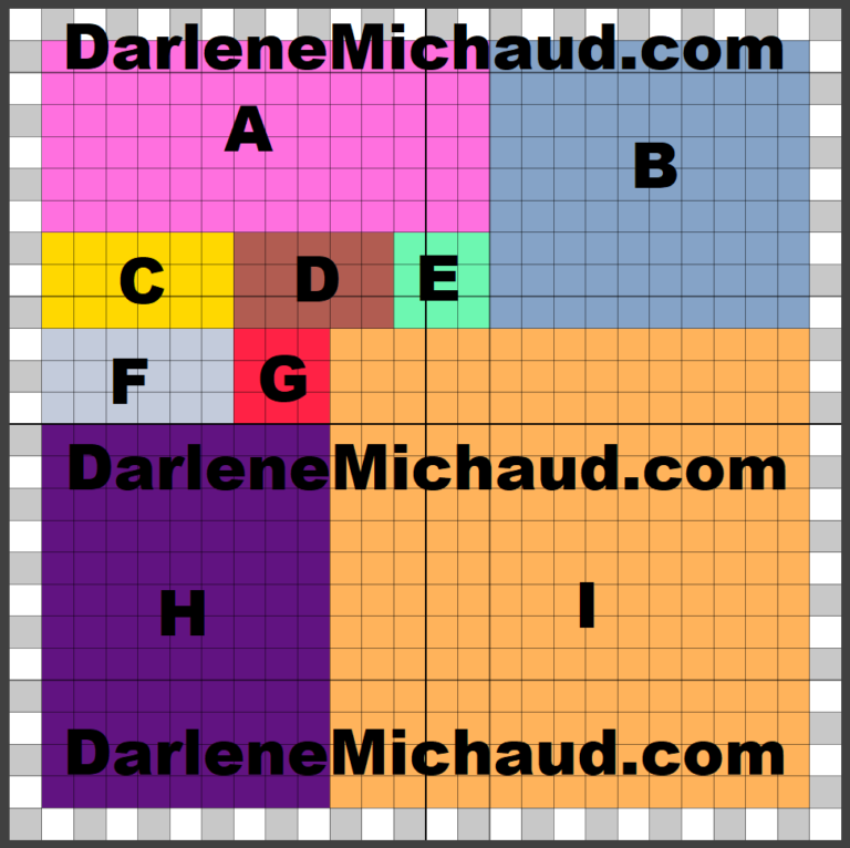 Easy Scrappy Quilt – Diagram and Sizes – Quilt Along with Darlene ...