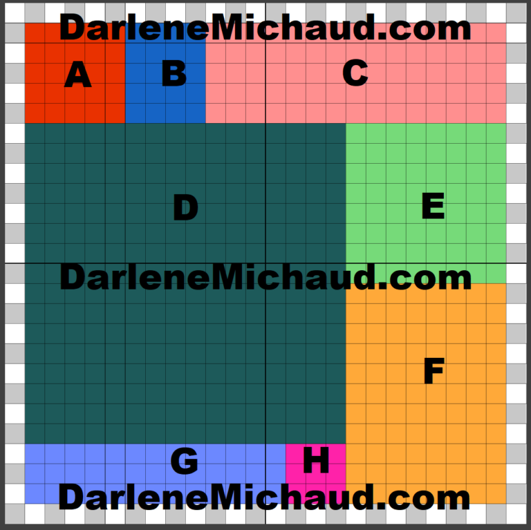 Easy Scrappy Quilt – Diagram and Sizes – Quilt Along with Darlene ...