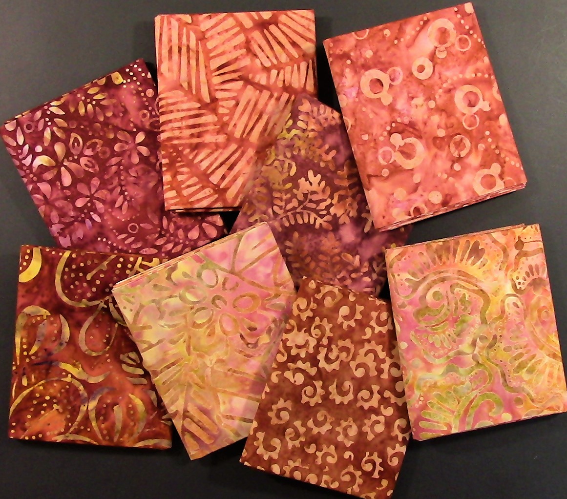 8 Fat Quarters – Batik Terracotta (3915) « Darlene Michaud