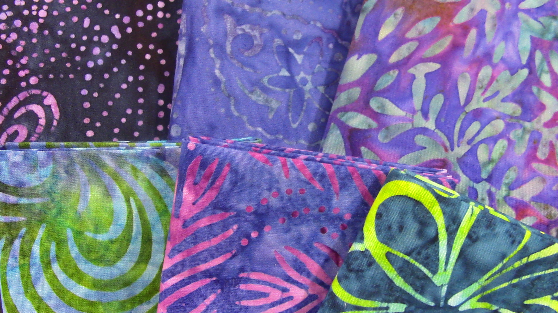 6 Fat Quarters – Batik Bold Blast (4011) « Darlene Michaud