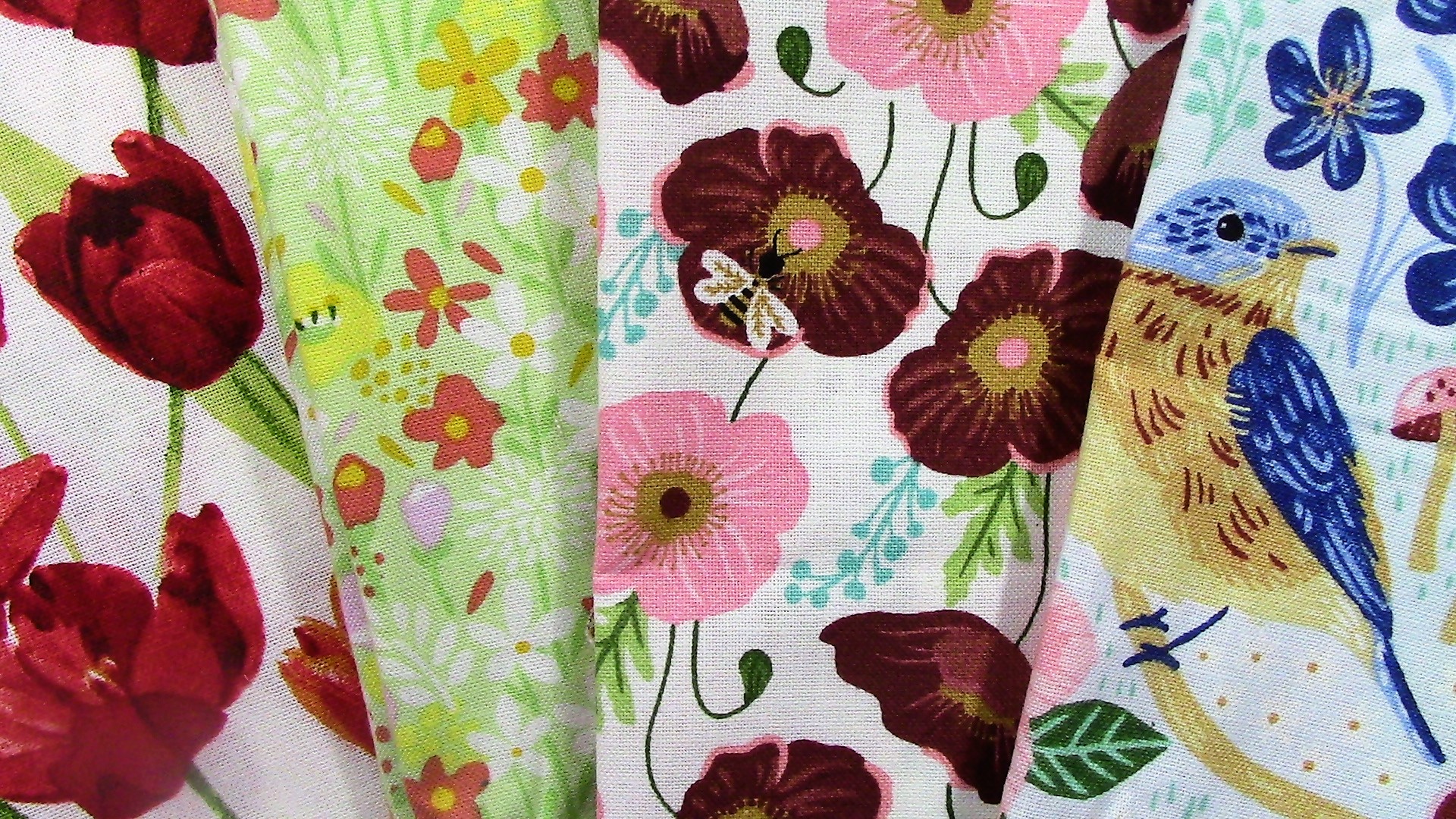 4 Fat Quarters – Field of Flowers (4135) « Darlene Michaud
