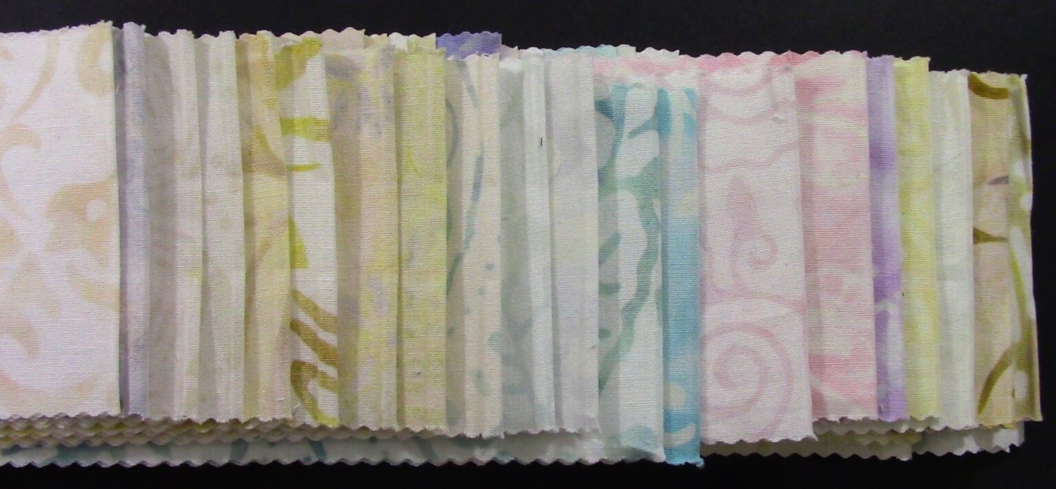 20 Jelly Roll Strips – Batik Lights Lot 1 (4269) « Darlene Michaud