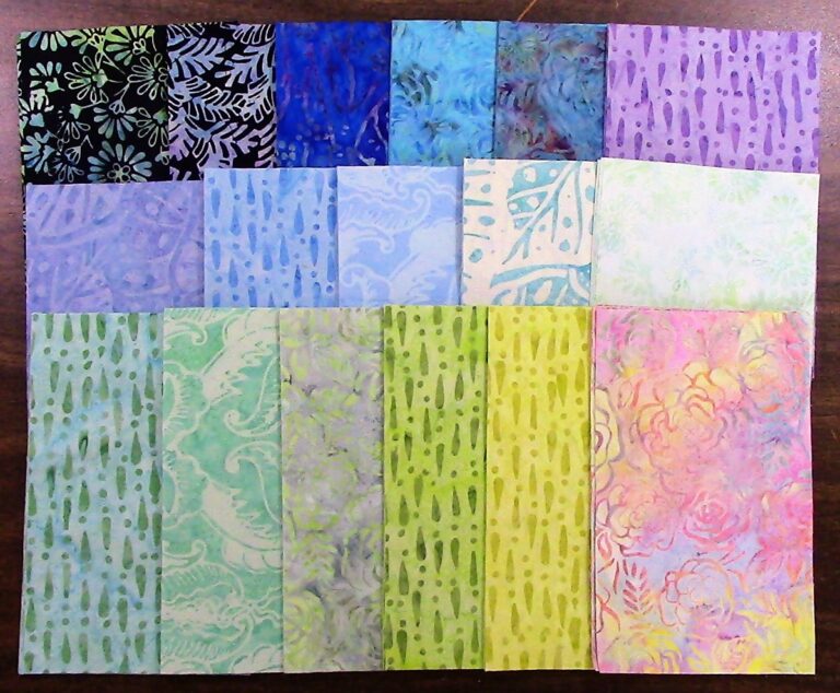 Batik Scrap Pack – 17 Pieces 5 x 8.5 (4384) « Darlene Michaud