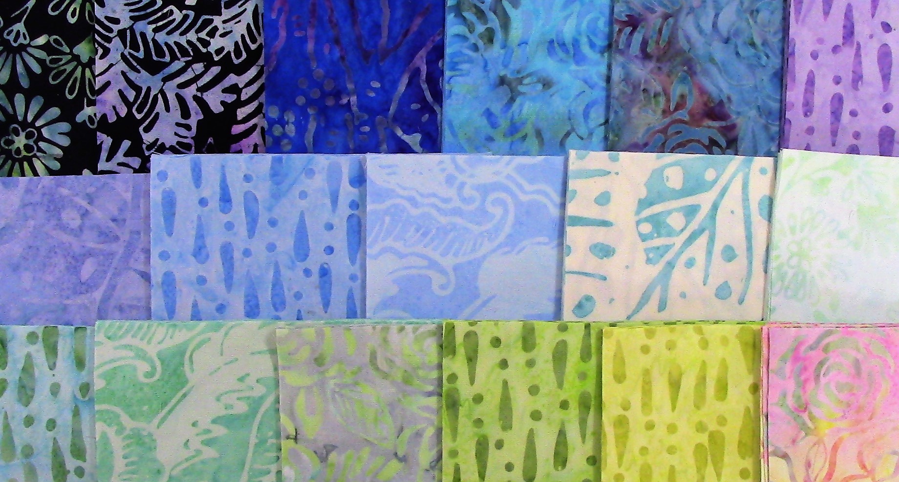 Batik Scrap Pack – 17 Pieces 5 x 8.5 (4384) « Darlene Michaud