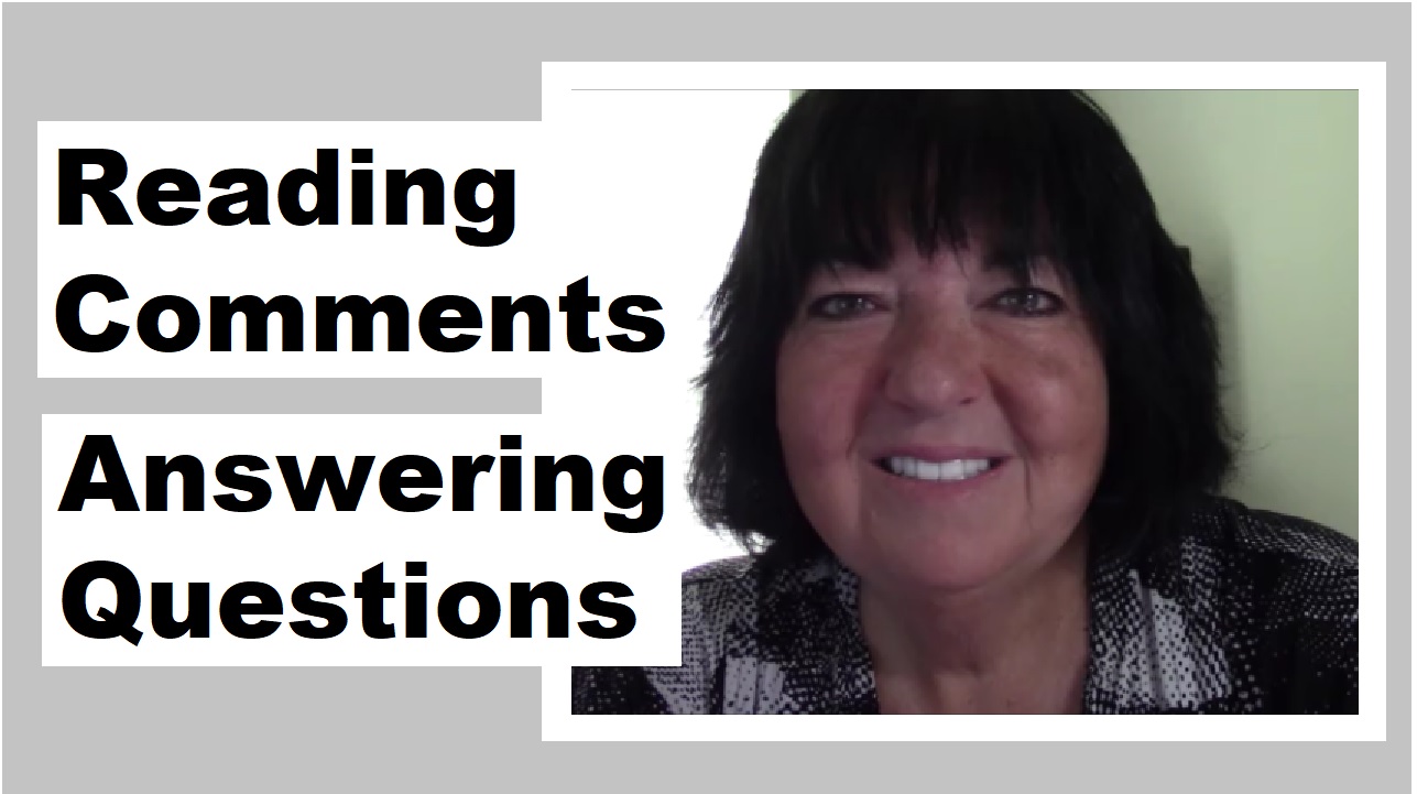 Reading Comments and Answering Questions « Darlene Michaud