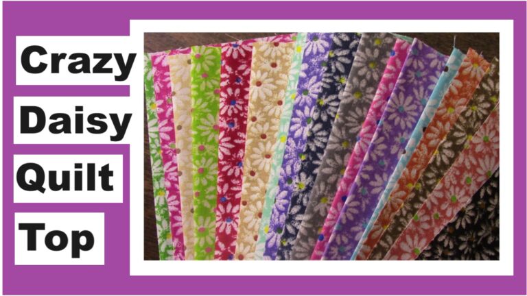 Crazy Daisy Quilt Top « Darlene Michaud