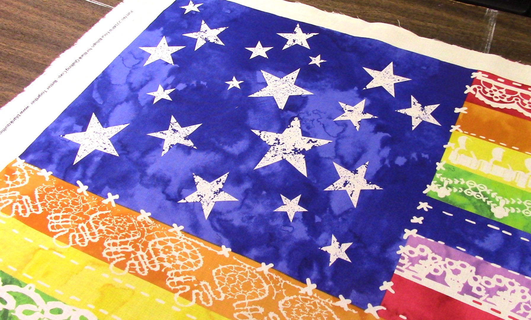 Rainbow Flag Fabric Panel (4982) « Darlene Michaud