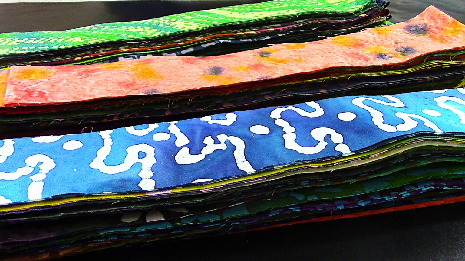 (70) Batik 2″ Strips – Full Width of the Fabric – No Duplicates – (5656 ...